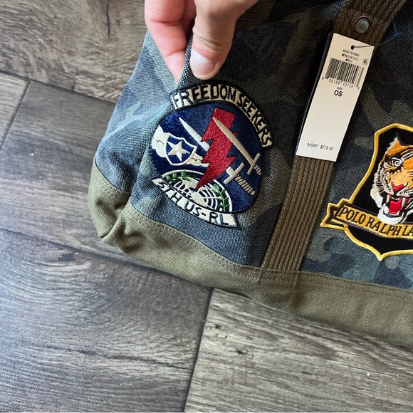 Polo Ralph Lauren | Bags | Polo Ralph Lauren Tigerpatch Camo Canvas Freedom Seekers Duffel Bag ...